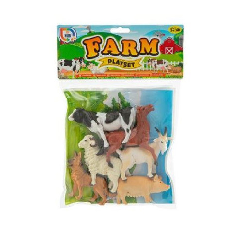 Bag 6 Farm Animal Play Set Assortment
