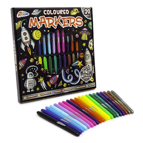 Grafix Metallic Markers 20 Pack