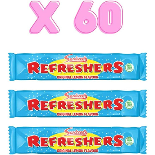 Swizzels Refreshers Original Lemon Chew Bars X 60