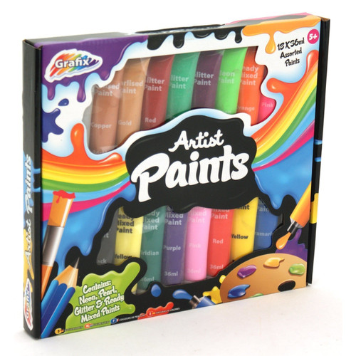 Grafix Big 36 Tube Artist Paint Set