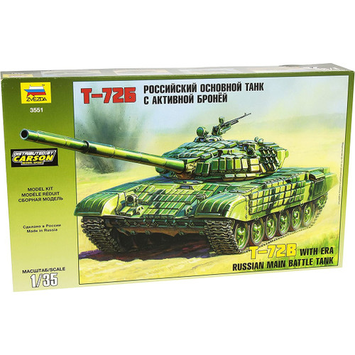 Zvezda T-72 With Era Tank Model Kit