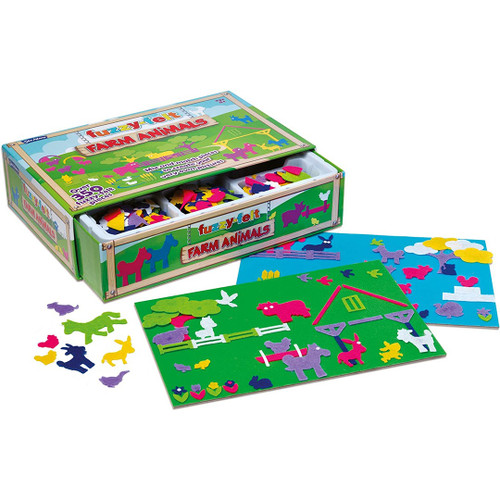 Fuzzy Felt Farm Animals