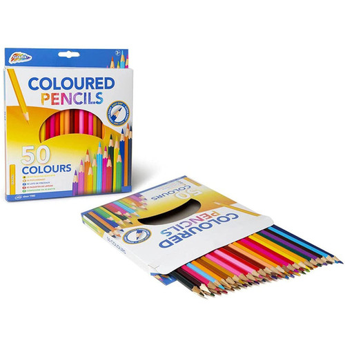 Grafix Coloured Pencils 50 Pack