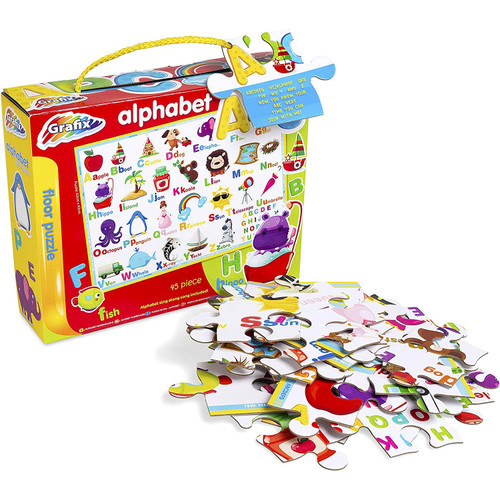 Grafix Giant 45 Piece Alphabet Educational Floor Puzzle