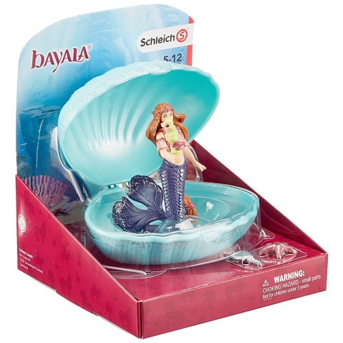 Schleich 70563 Mermaid With Baby Seahorse In Shell