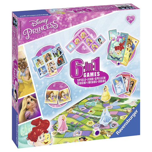 Ravensburger 21287 Disney Princess 6-in-1 Games Set