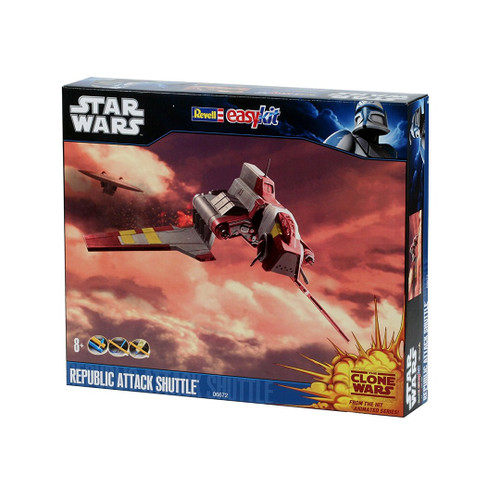 Revell 06672 Star Wars Clone Easykit Republic Attack Shuttle Plastic ...