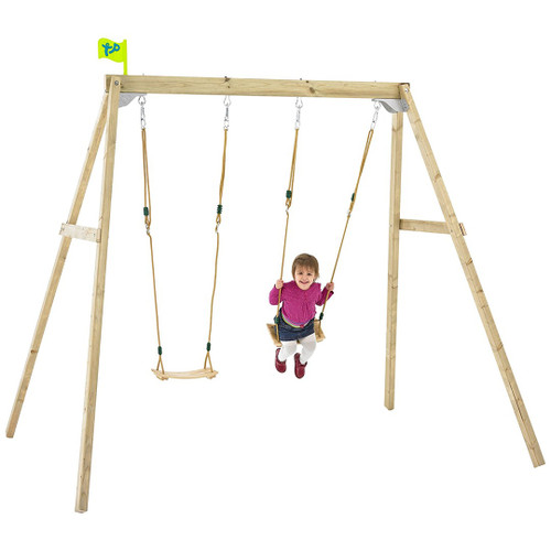 TP Forest Wooden Double Swing Set