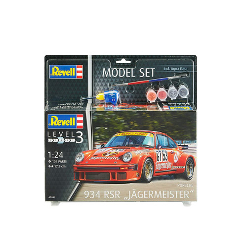 Revell 67031 1:24 Porsche 934 RSR "Jagermeister" Plastic Model Kit
