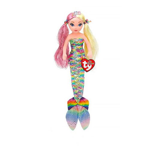 TY Mermaid Anastasia Rainbow Soft Toy