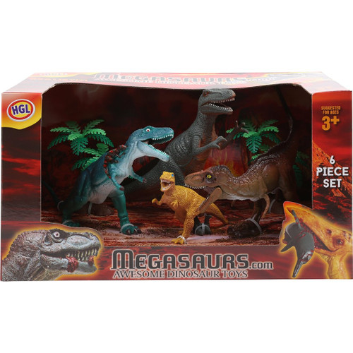 Megasaurs 6 Dinosaur Figure Box Set