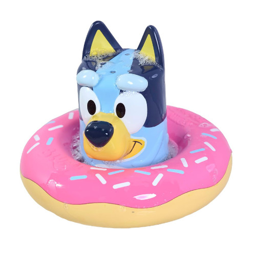 Bluey Splash and Float Bluey - Bath Toy Pourer Cup and Water Wheel