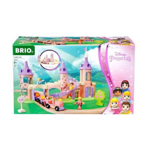Brio Disney Princess Castle Set With Dolls & Wooden Railway