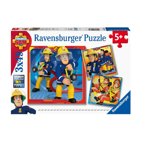 Ravensburger Chidlrens Fireman Sam 3X49 Piece Jigsaw Puzzles