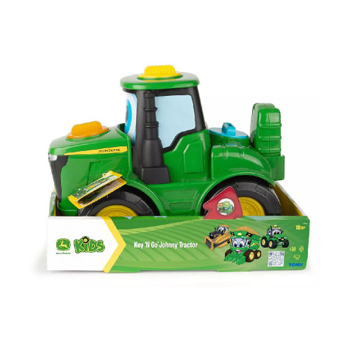 John Deere Key 'N Go Johnny Tractor Childrens Interactive Farm Toy