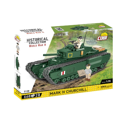 Cobi Historical Collection WW2 Mark IV Churchill 668 Piece Construction Set