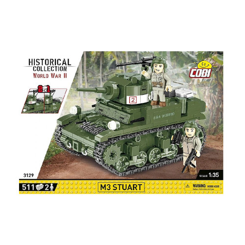 Cobi Historical Collection WW2 M3 Stuart 511 Piece Construction Set