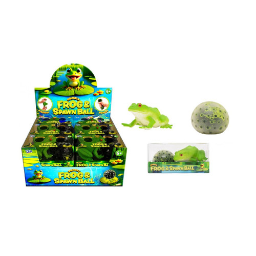 Squeezy Frog And Spawn Squish Ball Childrens Fidget Toy