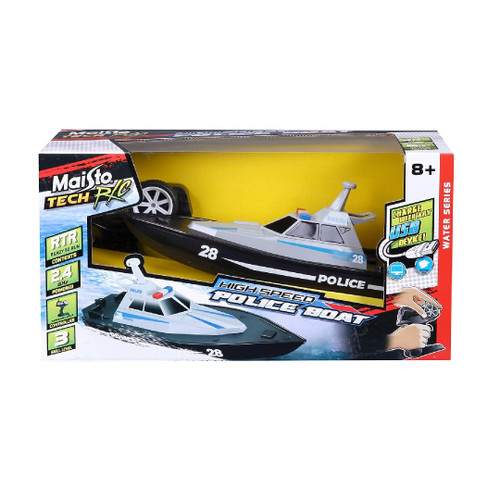 Maisto Tech Remote Controlled High Speed Police Boat