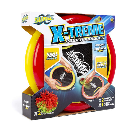Surge X-Treme Power Paddles Trampoline Paddle Bats With Rubber String Ball