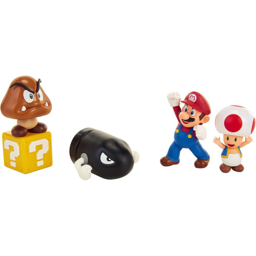 Super Mario Acorn Plains 2.5” Figure Diorama Set