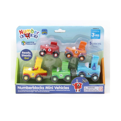 Numberblocks Mini Vehicles 1-5 Race Car Play Set