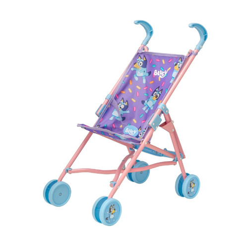 HTI Bluey Themed Childrens Baby Doll Stroller