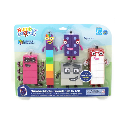 Numberblocks Friends Six To Ten Action Figures