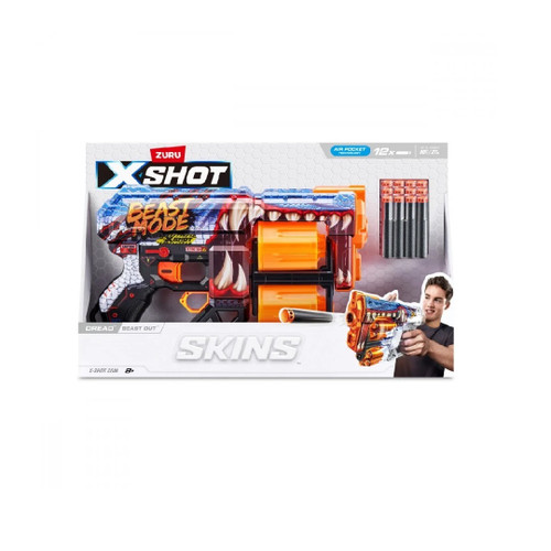 Zuru X Shot Skins Dread Beast Out With 12 Foam Bullets