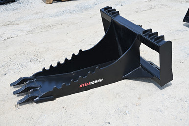 Utilitough Extreme Duty Stump Bucket For Skid Steer Loaders