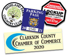 Custom printed Clings, Decals & Stickers