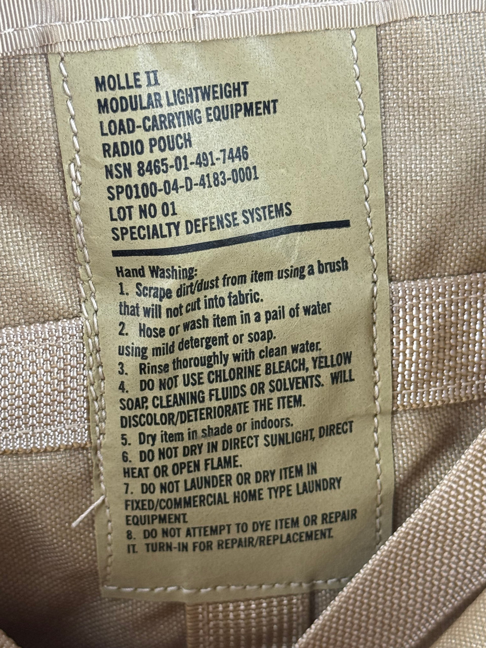 USGI MOLLE II DCU Radio Pouch/Bag Modified w/Snap Closure and Shoulder ...