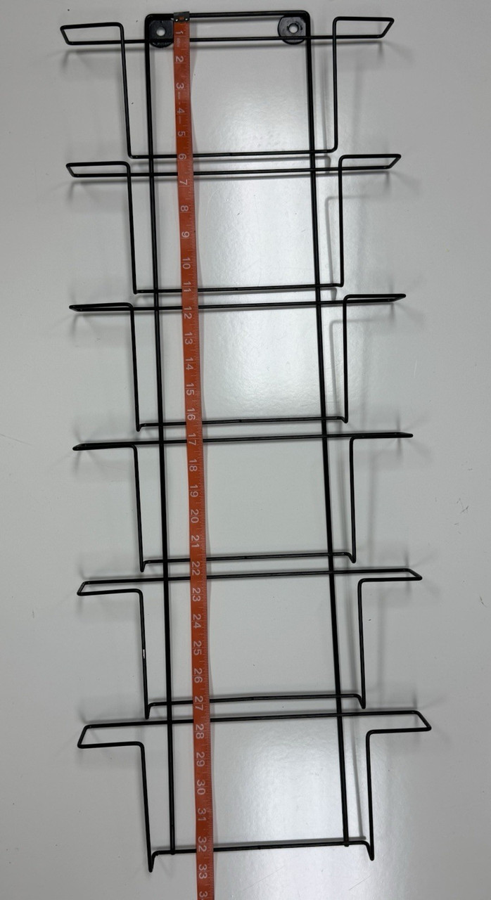 Retail Store Display 6-Tier Staggered License Plate Tag Wall Mount | Used