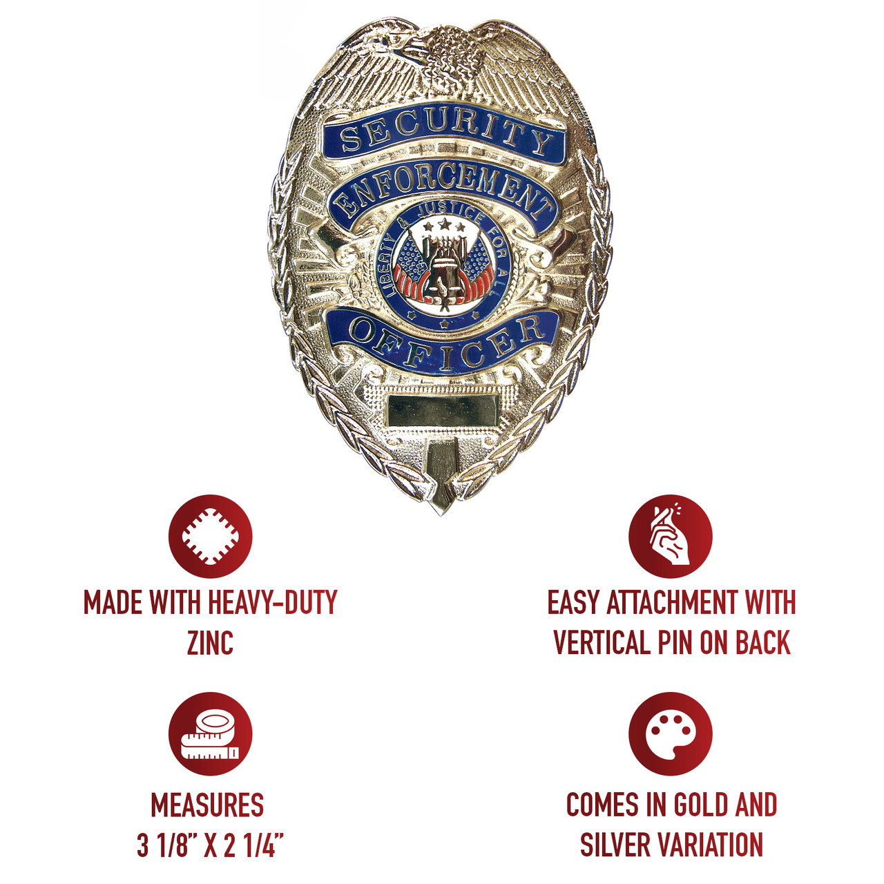 Deluxe Security Enforcement Officer Badge