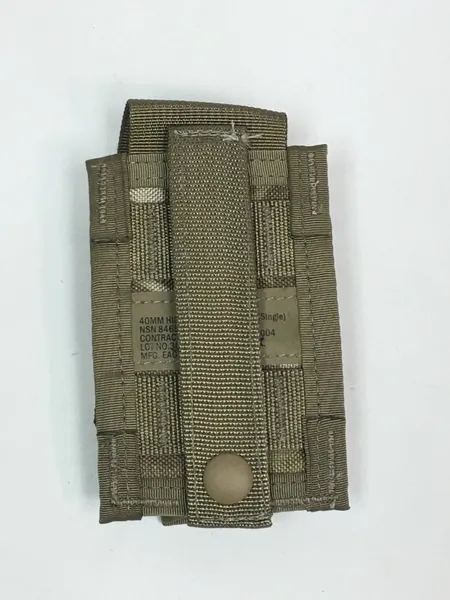 MOLLE 40mm High-Explosive (HE) Single-Grenade Pouch, RFI Issue, M