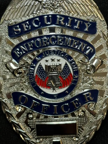 Professional Deluxe Security Enforcement Officer Badge Silver 1915 SIL ...