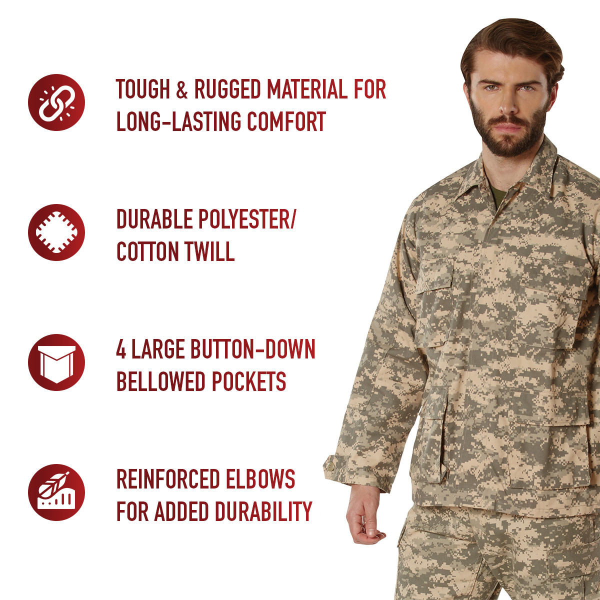 ACU Digital Camo BDU Shirt | 8695
