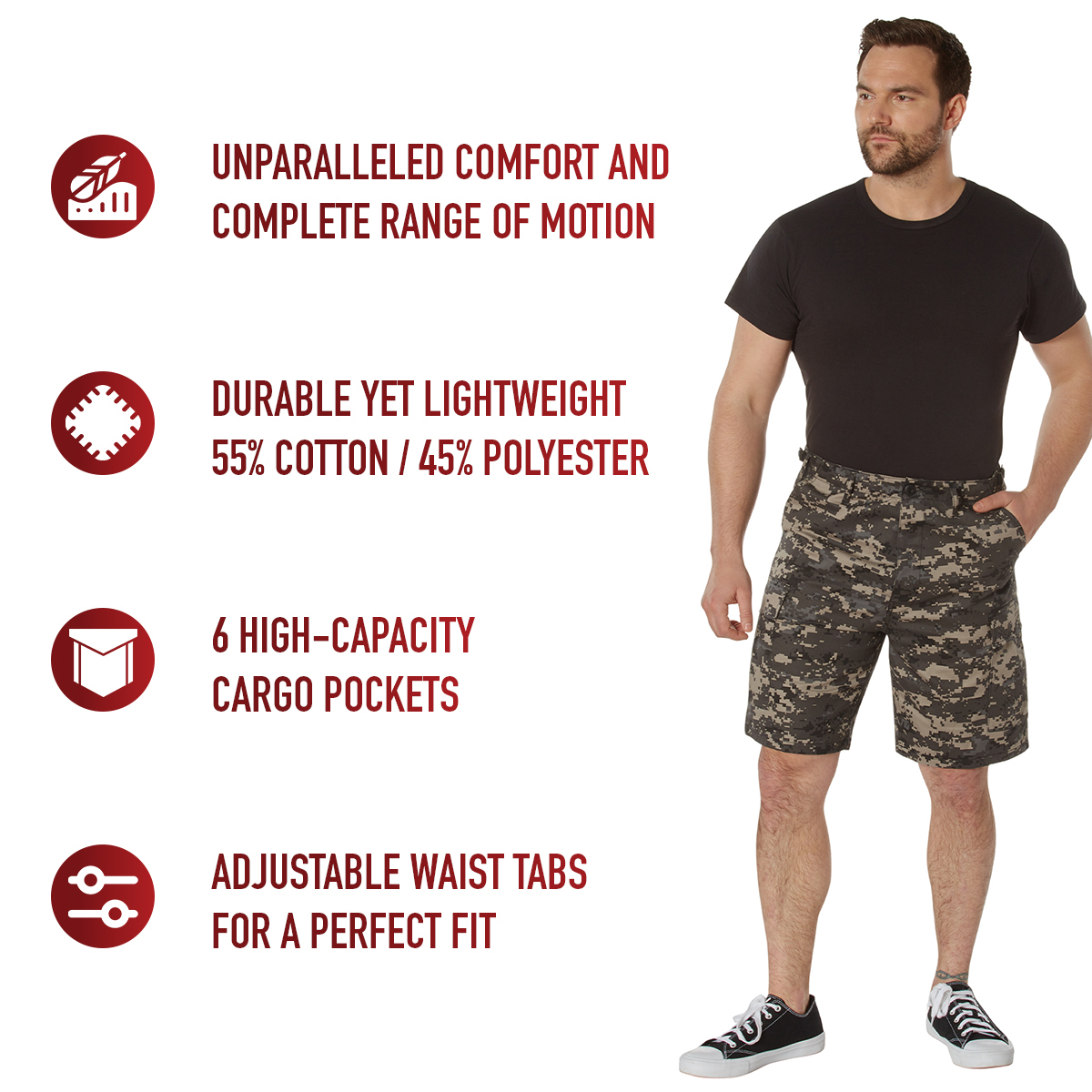Rothco Digital Camo BDU Shorts | Subdued Urban Digital Camo | 65320