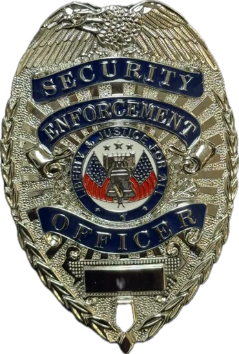 Professional Deluxe Security Enforcement Officer Badge Silver 1915 SIL ...