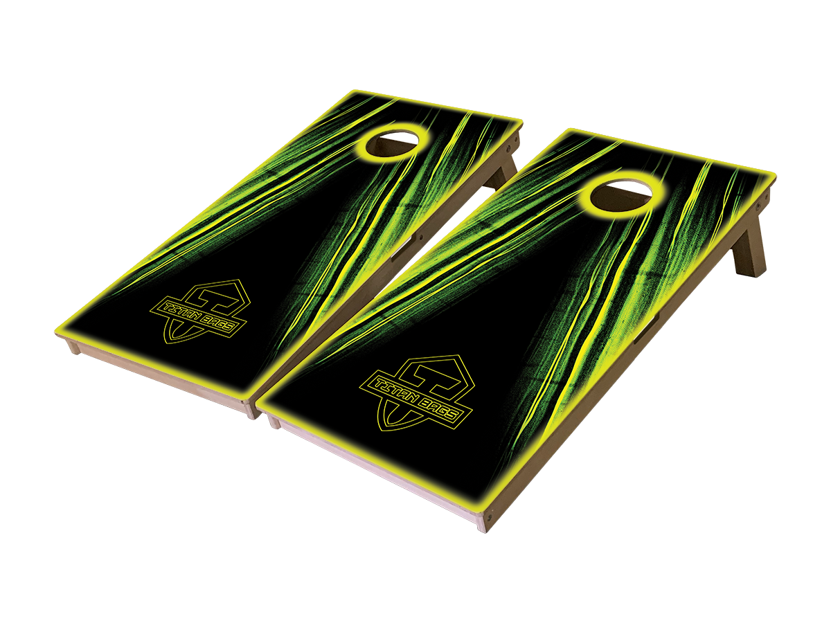 Titan Lime Light Triangle - ACL Approved Cornhole Boards