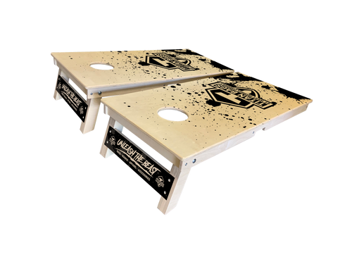 Titan Natural Splatter Pro Cornhole Boards