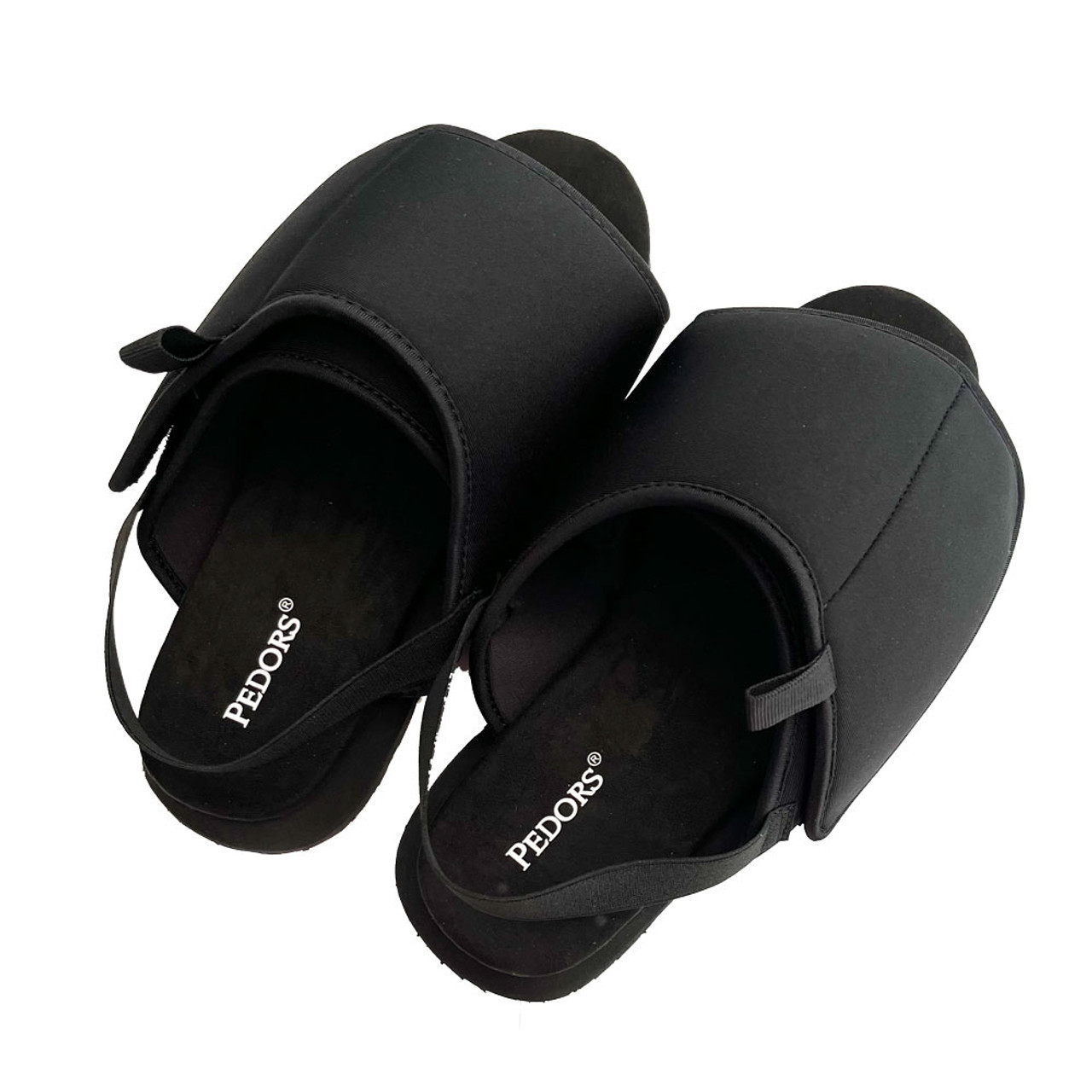 Pedors Classic MAX Wrap Sandals For Lymphedema Black (WRX600) (PAIR)