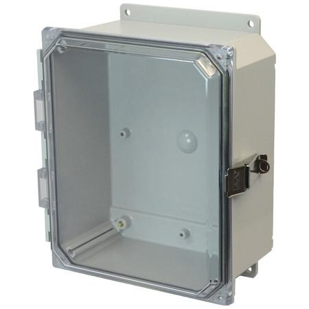 AMP1084CCLF Allied Moulded Products 10 x 8 x 4 Polycarbonate Enclosure ...