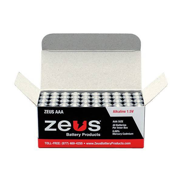 ZEUS AAA - Zeus Battery Products - AAA Batteries (40 pack)