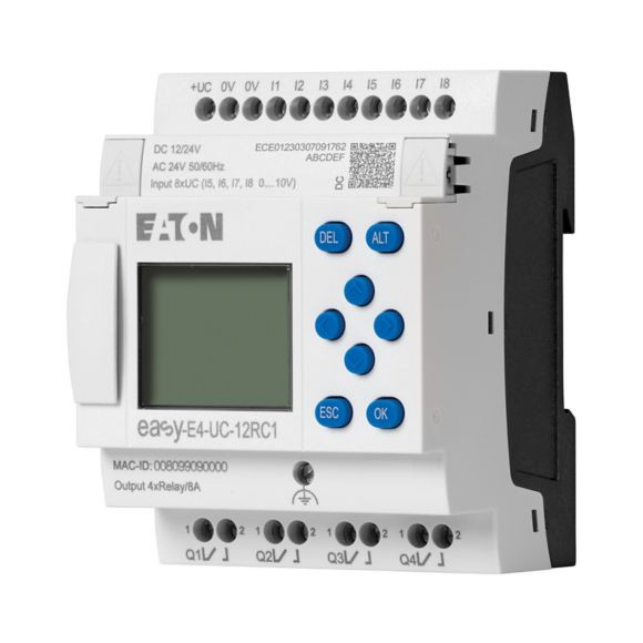 EASY-E4-UC-12RC1 Eaton Control Relay with Display (12/24 V DC, 24 V AC ...