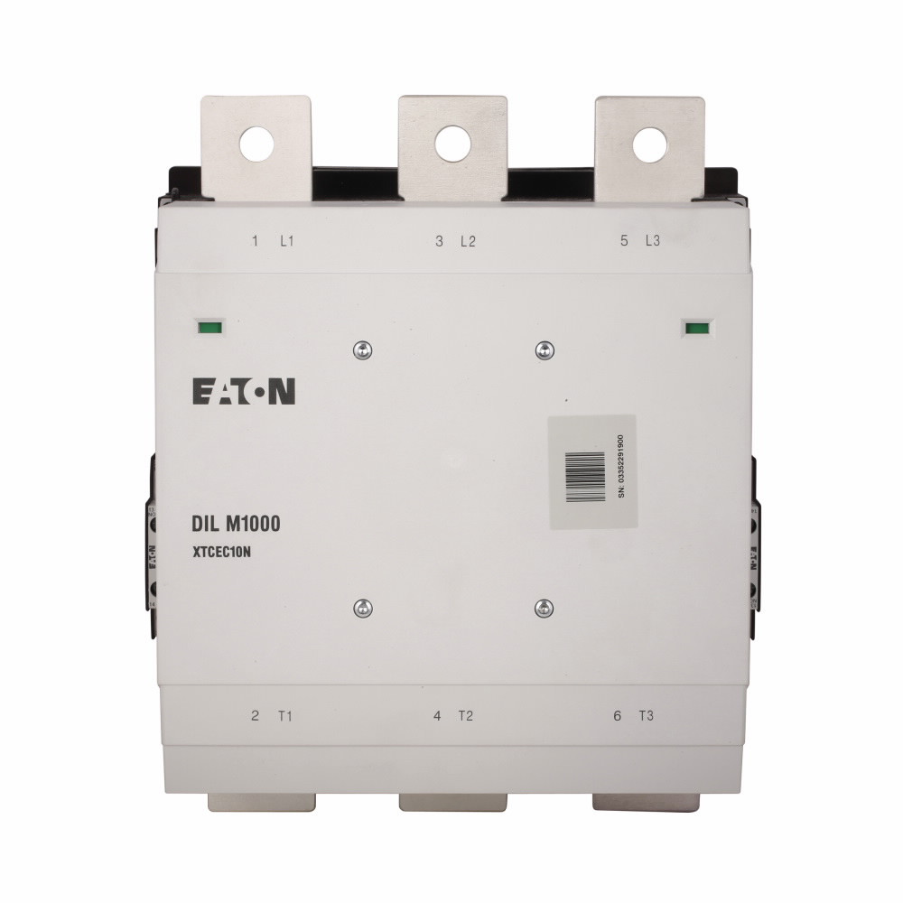 XTCEC10N22A - Eaton - FVNR 3-Pole Contactor (1000 Amps, 110-250V DC 40 ...