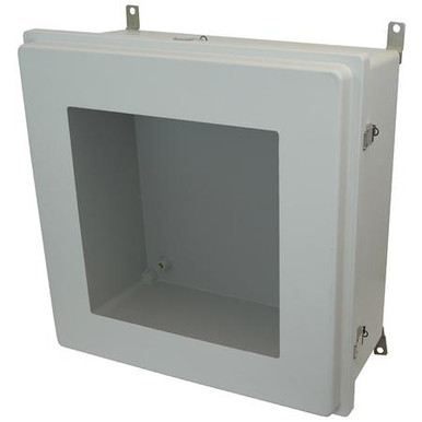 PJ24248RLW - Hammond Manufacturing - Fiberglass enclosure with raised ...