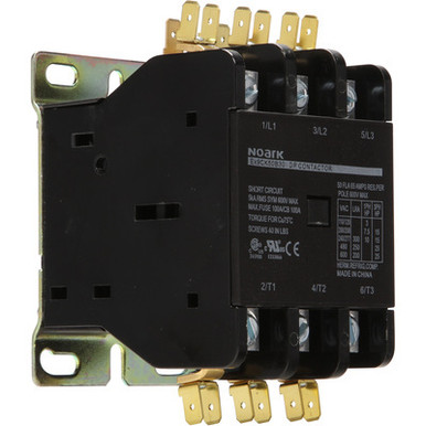 Ex9CK60B30B7 - Noark Definite Purpose Contactor, Ex9CK, Lug, 60 A, 3NO ...