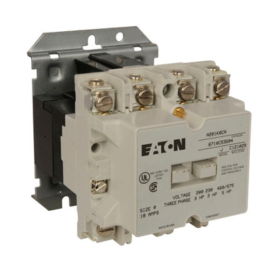 A201K0DS Eaton Motor Control Contactor (18 Amps, 4 Pole, 125V DC Coil)