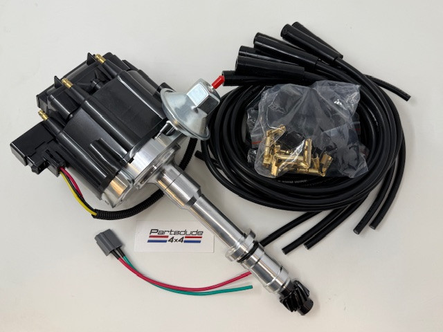 HEI extended shaft distributor, plug wires and harness kit, 225 V6 odd ...